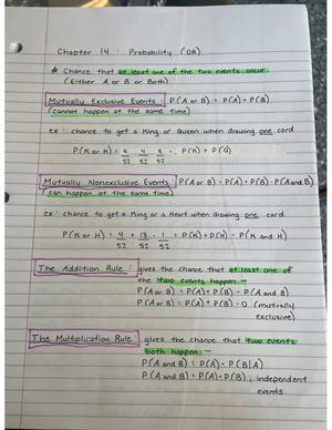 Answers HW #1 S 24 (Chapters 1-4) - Answers Homework #1 MATH 125 Spring ...