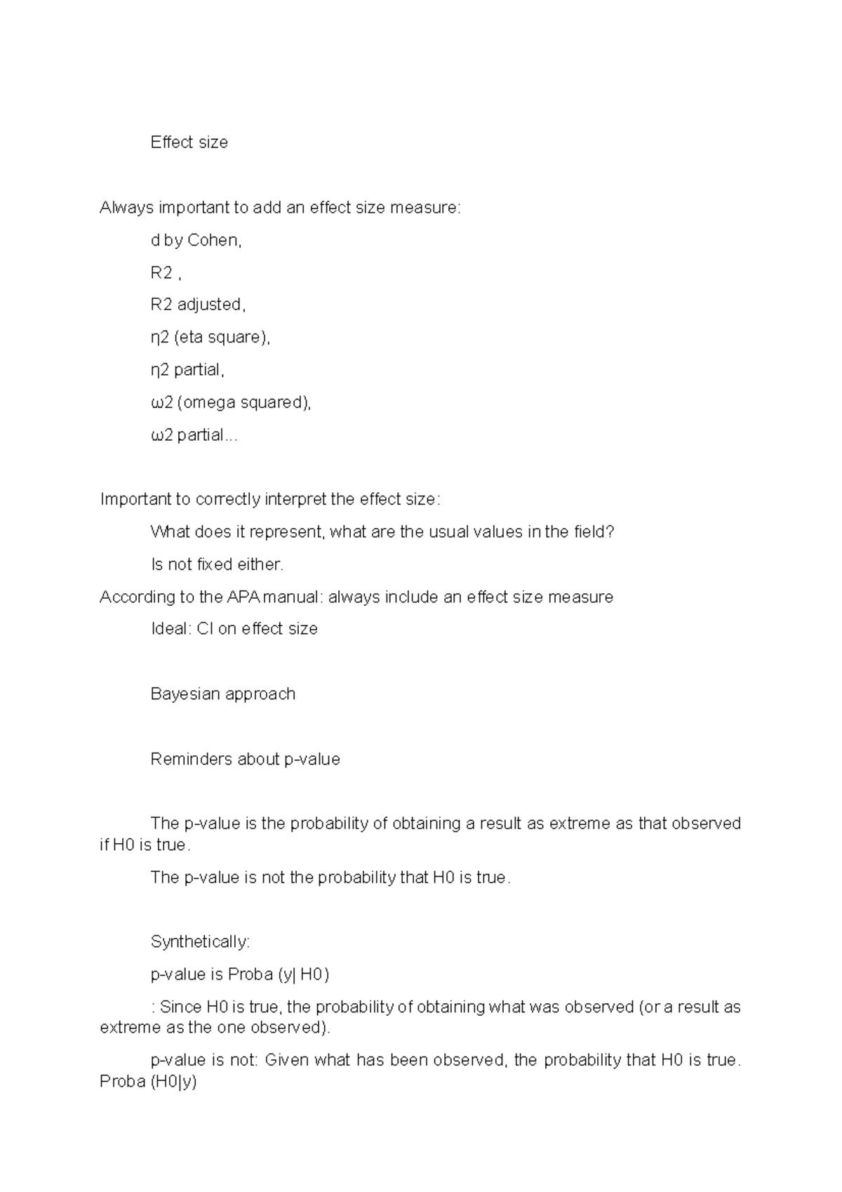 AMult 3 - Psychology - Effect size Always important to add an effect ...