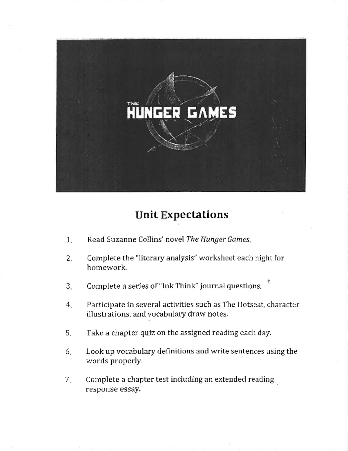 The Hunger Games Study Guide - Matemáticas I - Studocu
