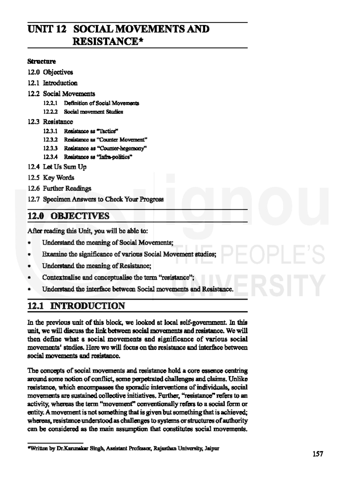 Unit-12 - Notes and important pounters - BA (hons) Sociology ...