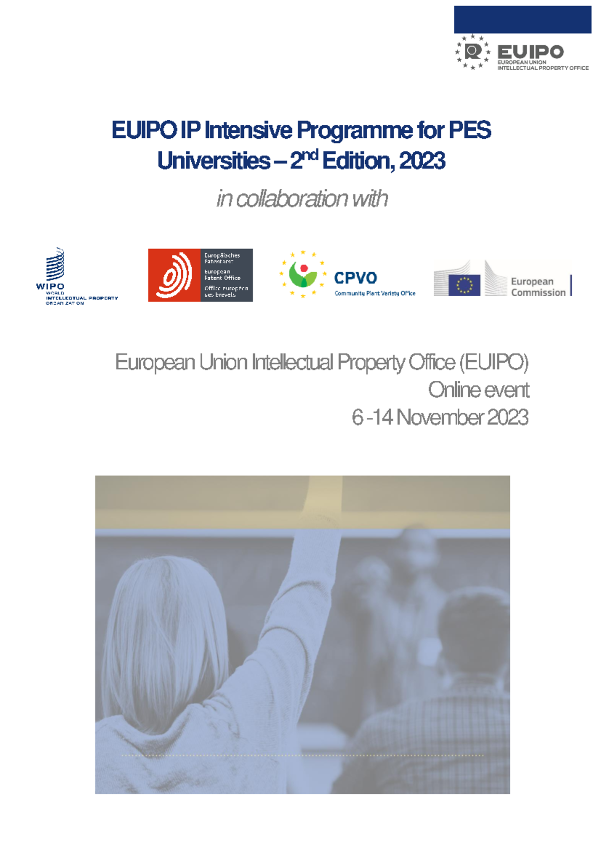 EU IP Workshop Agenda - EUIPO IP Intensive Programme for PES ...