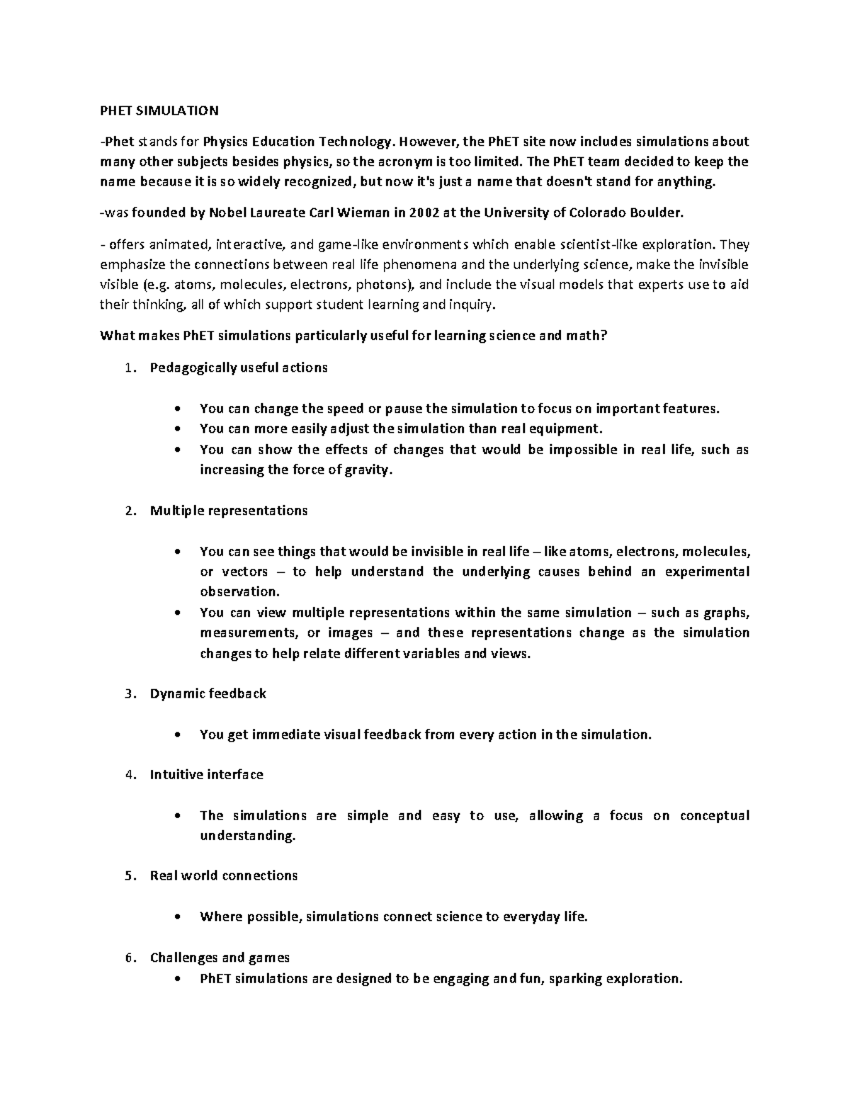 Phet Simulation Phet Simulation Phet Stands For Physics Education