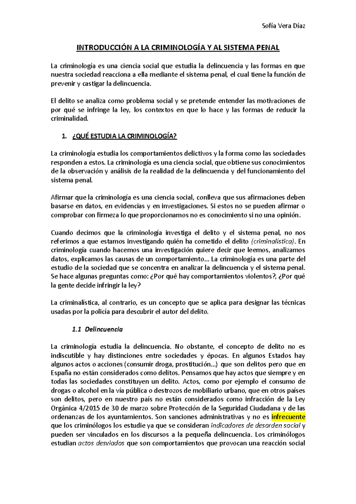 Introducción A LA Criminología Y AL Sistema Penal - Warning: TT: undefined function: 32 Warning ...