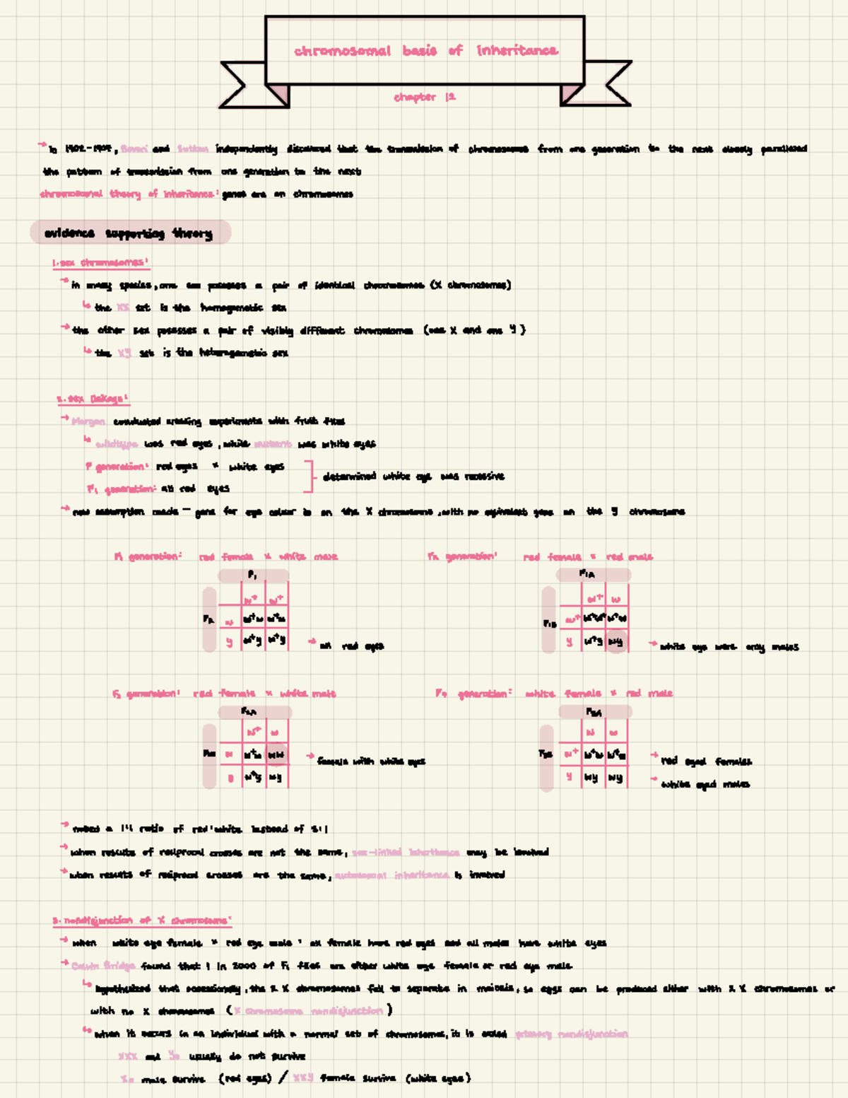 4- Chromosomal Inheritance - chromosomal basis of inheritance chapter ...