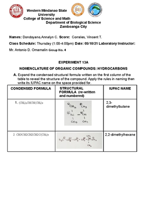 Experiment-16- Groupwork - DATA AND ANSWER SHEET WMSU-ISMP-GU-002 ...