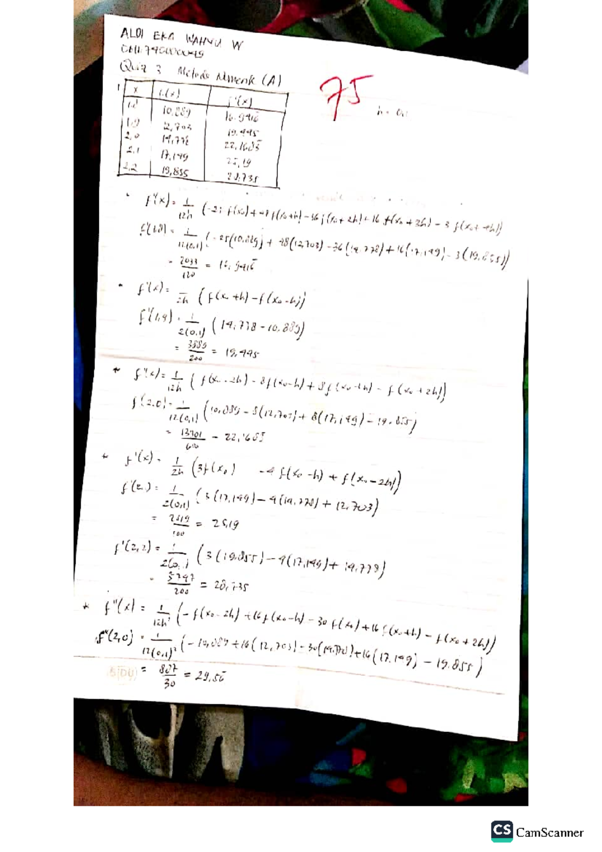 Kuis Metode Numerik Studocu