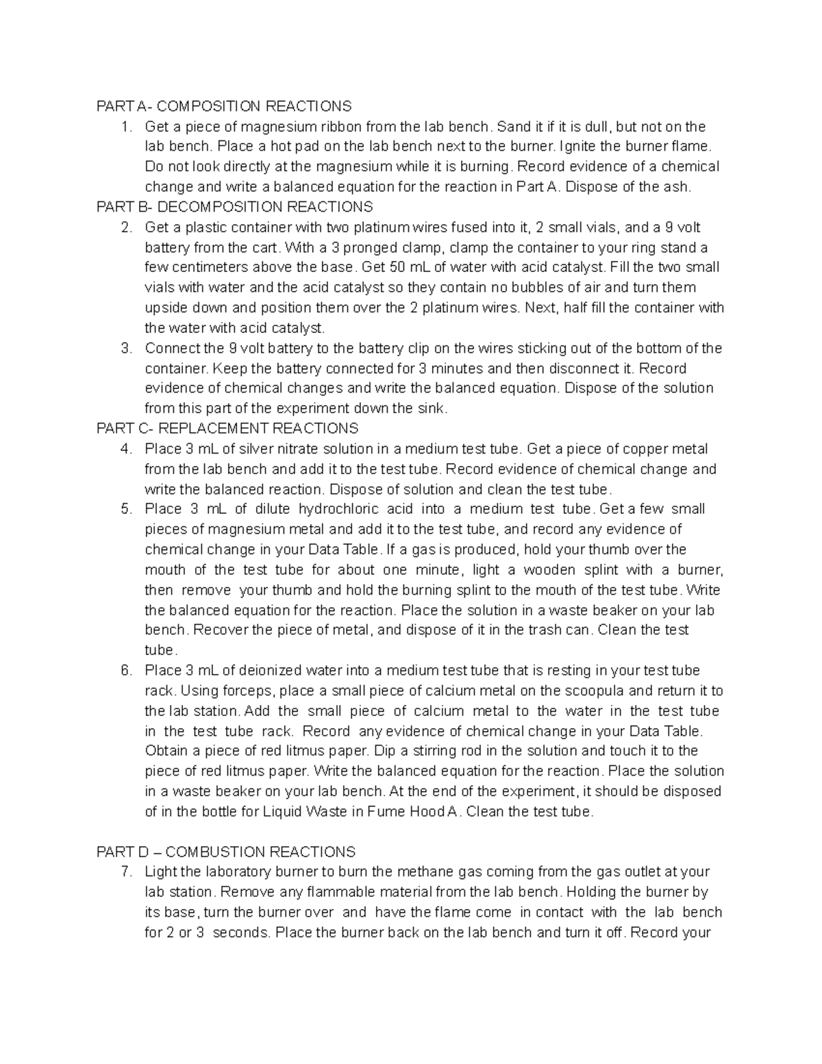 Pre Lab 14 - Pre lab assignment 14, fully typed, full marks. - PART A ...