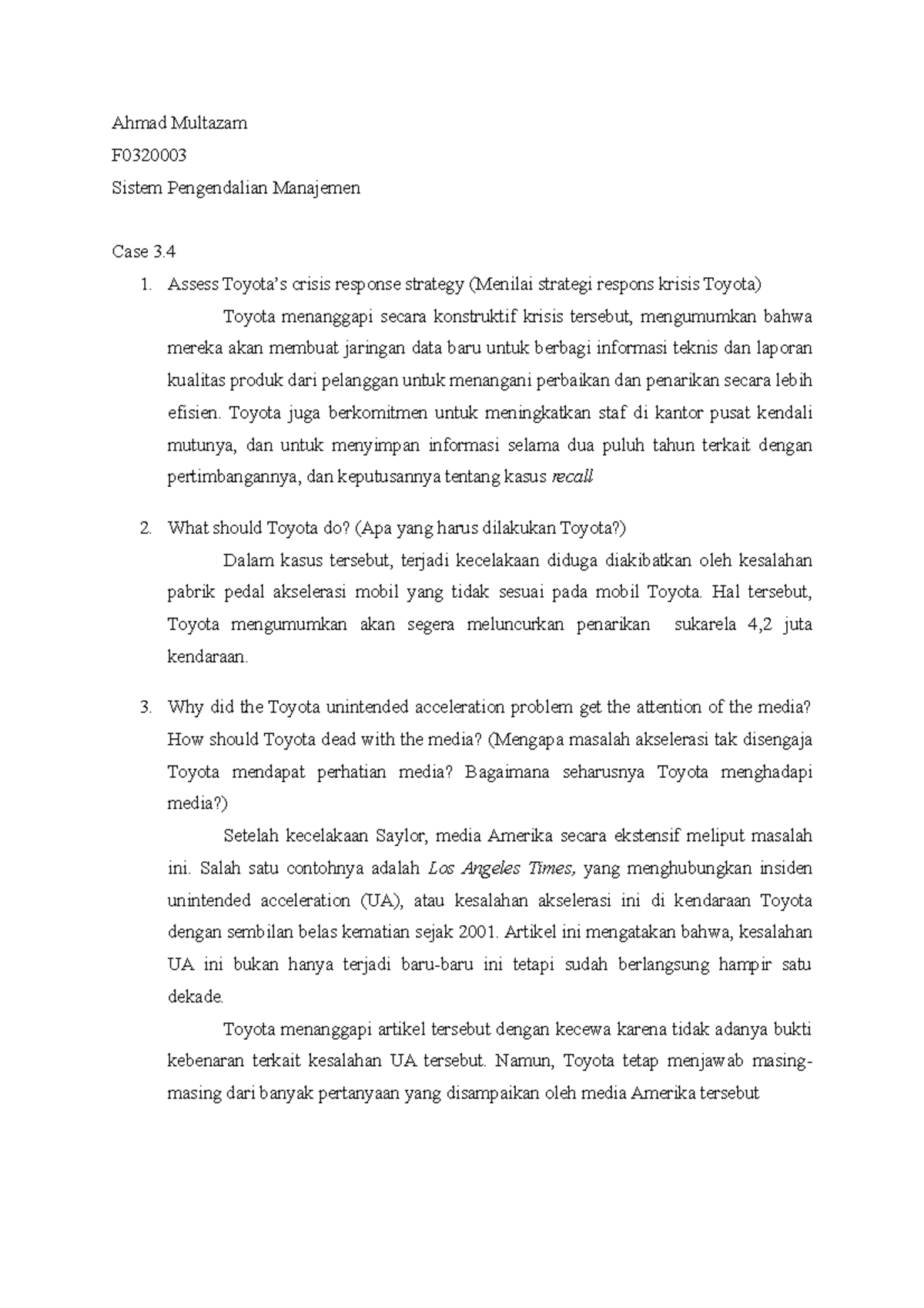 F032000 3 Ahmad Multazam Case ch3 ch4 - Ahmad Multazam F Sistem ...