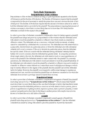 Torts PE 2 - negligence practice IRAC essay - PRACTICE ESSAY NUMBER 2 ...