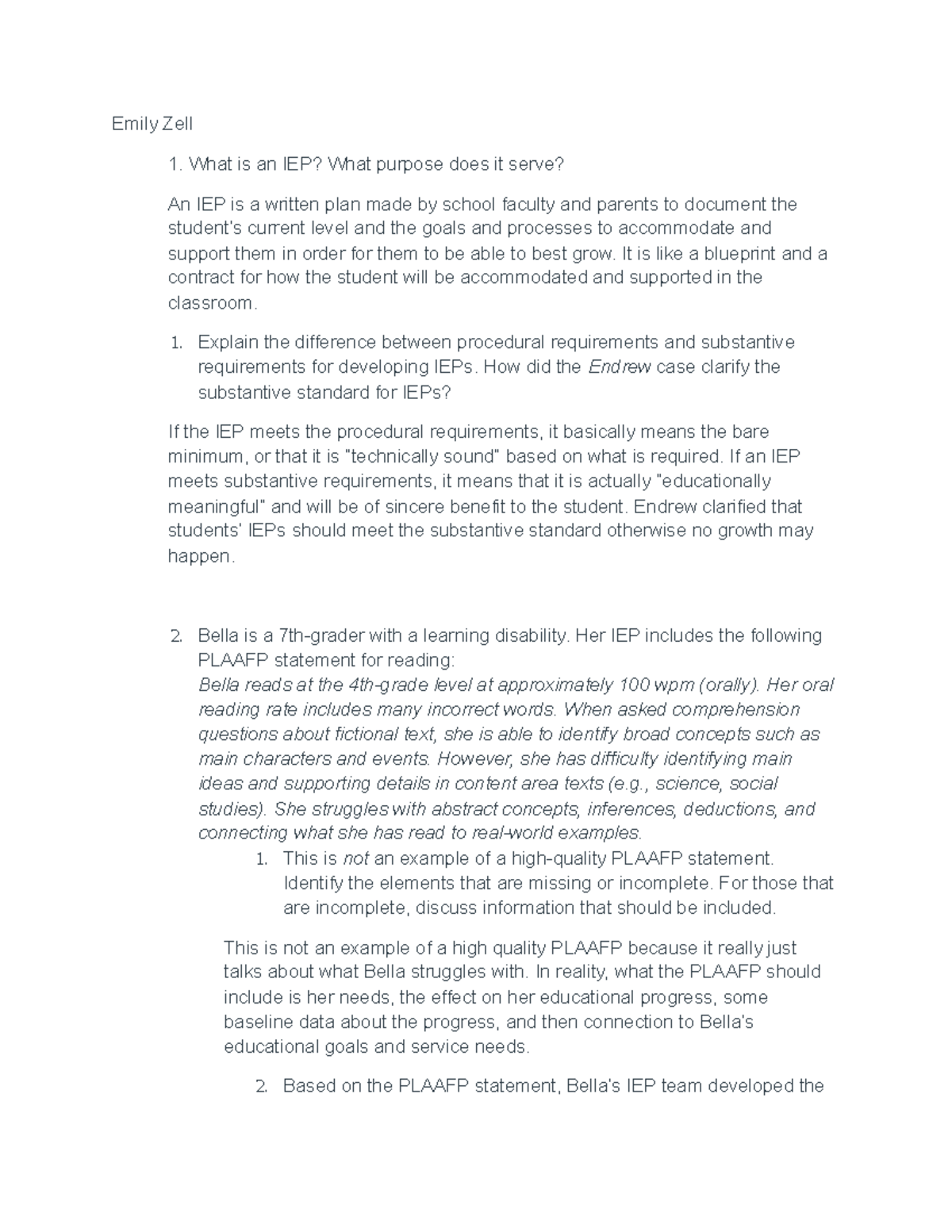 IEP Assessment Don t Remember The Professor Emily Zell What Is An 