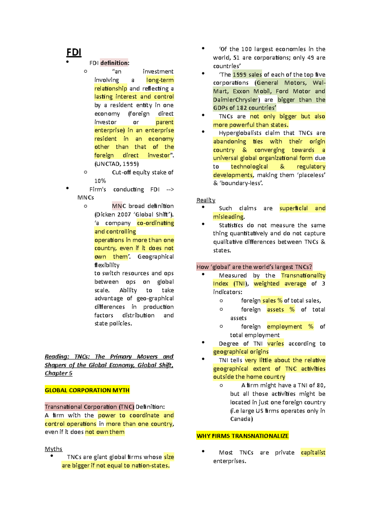 FDI - GEB-FDI - FDI FDI definition: investment involving a relationship ...