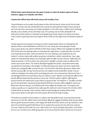 Notes on Wilfred Owen's Poem Futlity - Futility Move the dead soldier ...