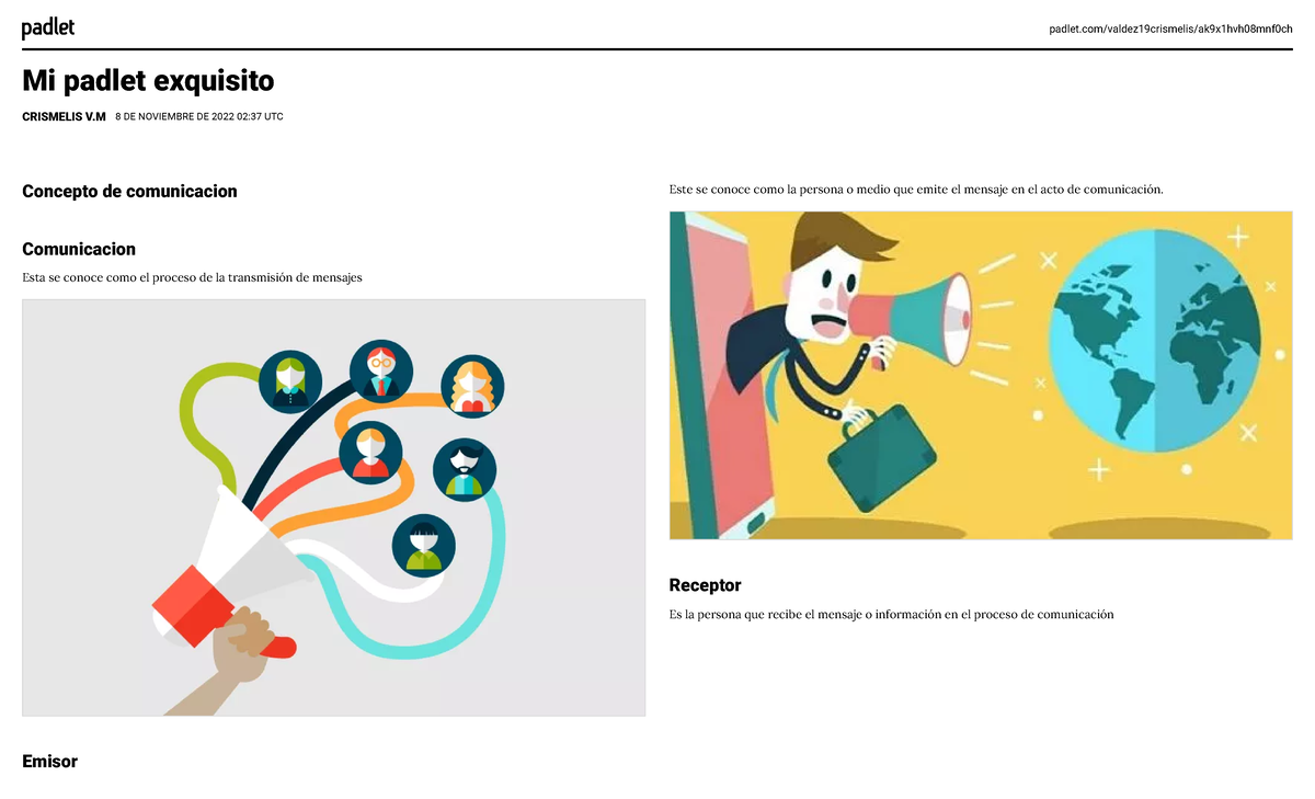 Valdez Crismelis Conceptos DE LA Comunicacion - padlet/valdez19crismelis/ak9x1hvh08mnf0ch Mi ...
