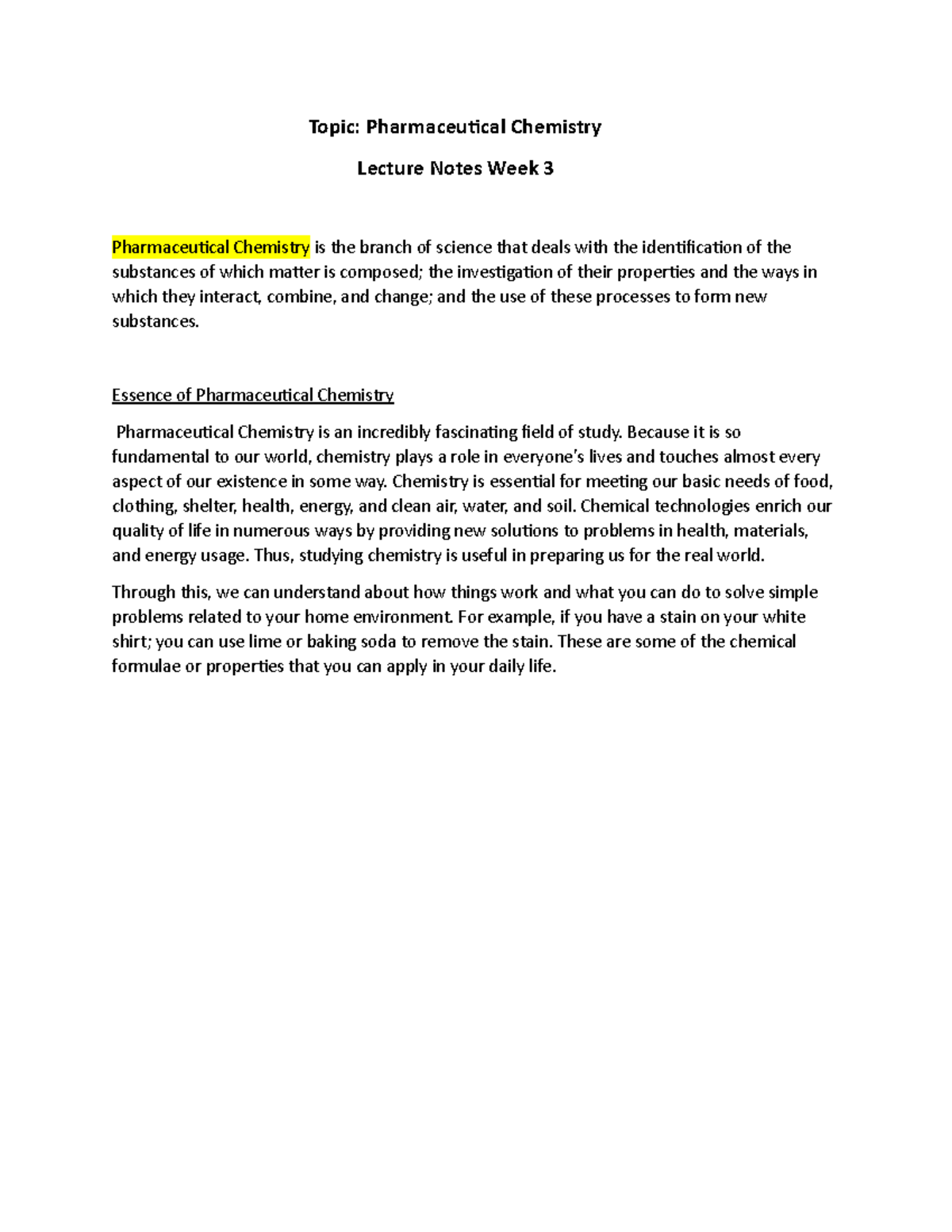 Ph3 - It contains information about pharmaceutical chemistry - Topic ...