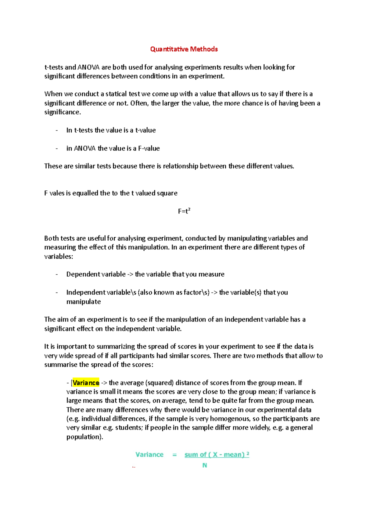 Quantitative Met Psychology Reserch Skills 3a - Lecture 4 - Part 2 ...