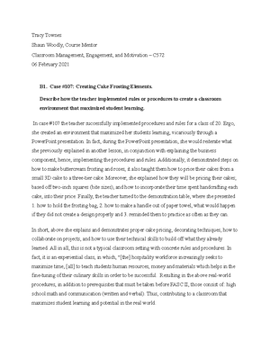 SNT Task 2 C572 - Passed - Tracy Townes Shaun Woodly, Course Instructor ...