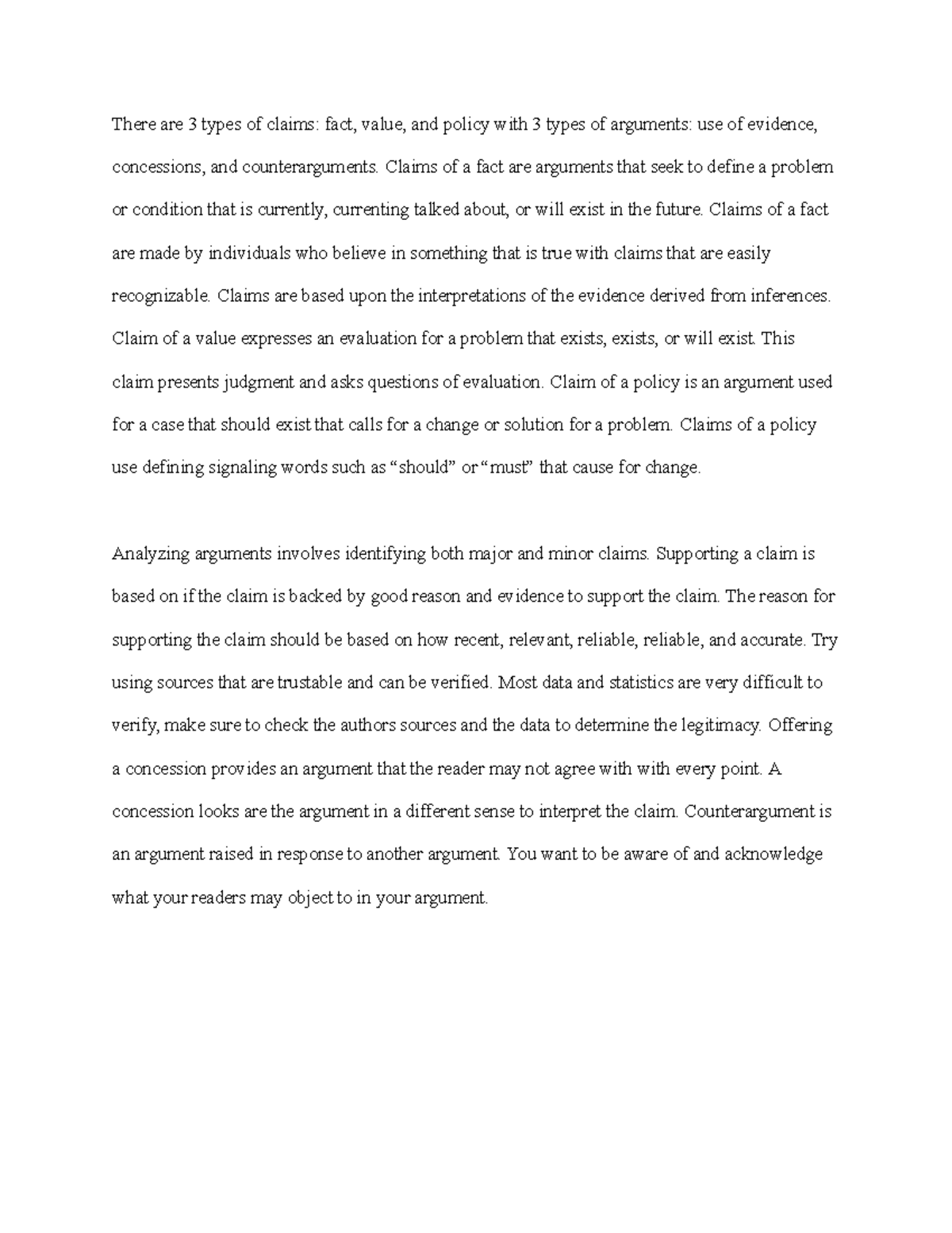 Text Summary 9 Stephen Ethridge There Are 3 Types Of Claims Fact text-summary-9-stephen-ethridge-there-are-3-types-of-claims-fact