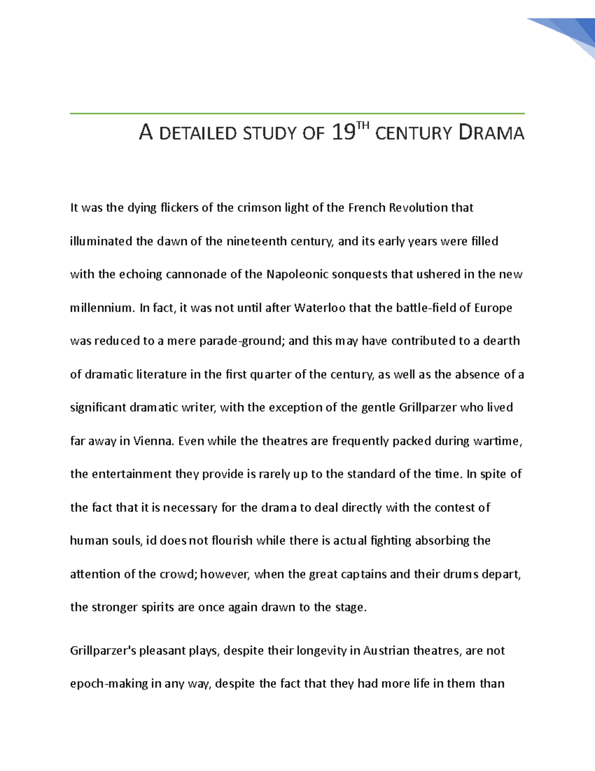 A DETAILED STUDY OF 19TH CENTURY DRAMA English Drama I Studocu a-detailed-study-of-19th-century-drama-english-drama-i-studocu