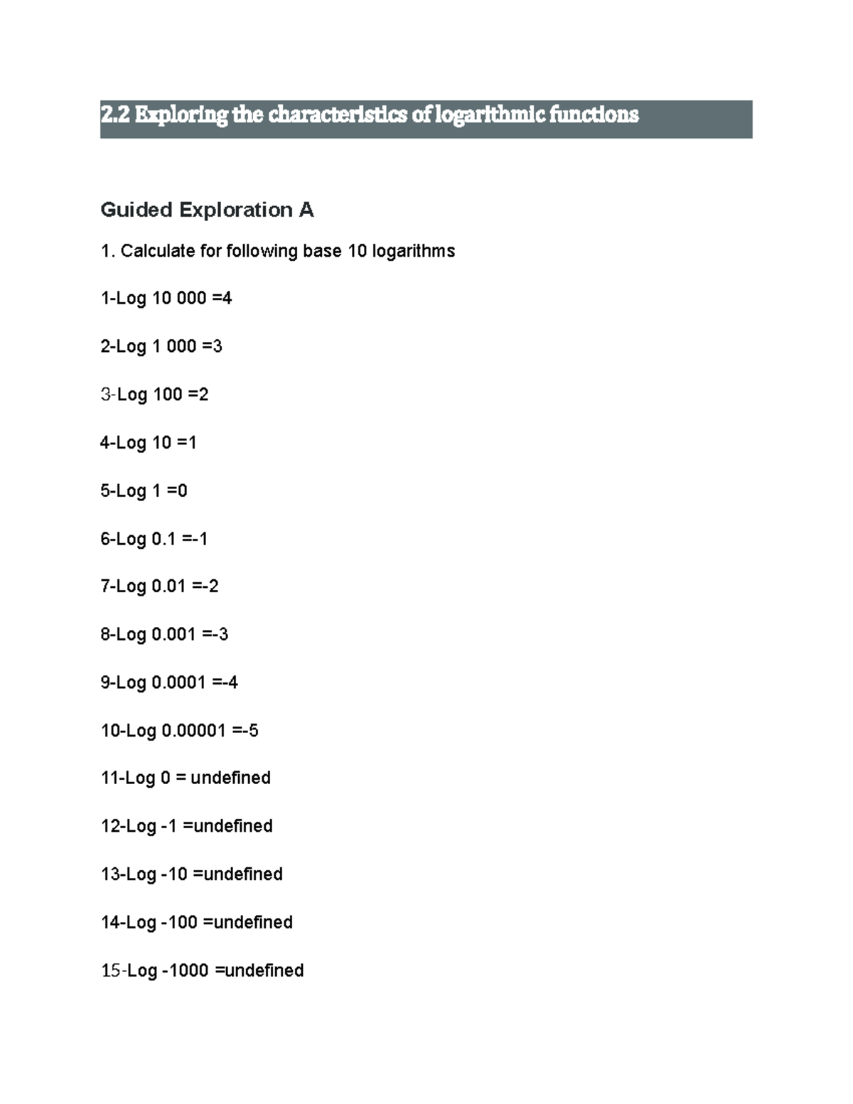 2.2 work - calculus grade 12 - 2 Exploring the characteristics of ...