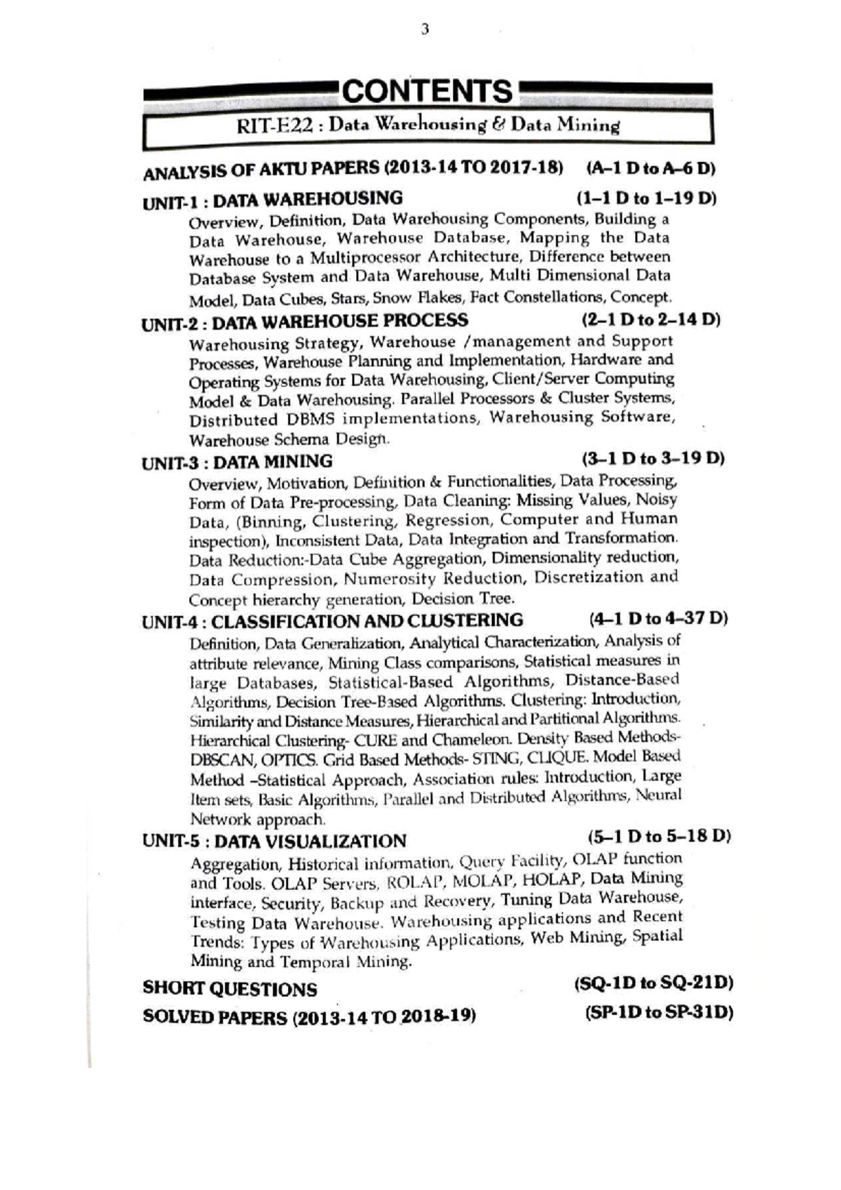 Data-warehouse-and-data-mining-quantum compress - B.tech - Studocu