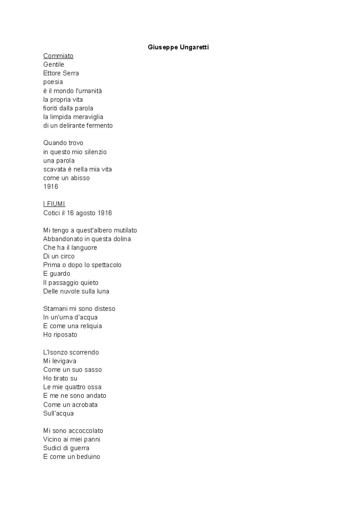 Poesiee - le poesie più importanti studiate al 5 anno di Liceo ...
