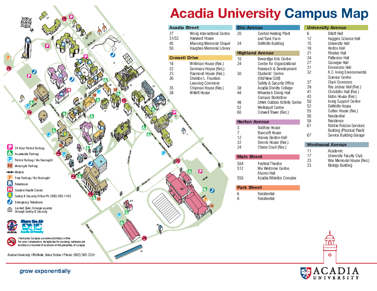 Campus Map 2016 - dsdsd - Elm Avenue 20 Central Heating Plant and Tank ...