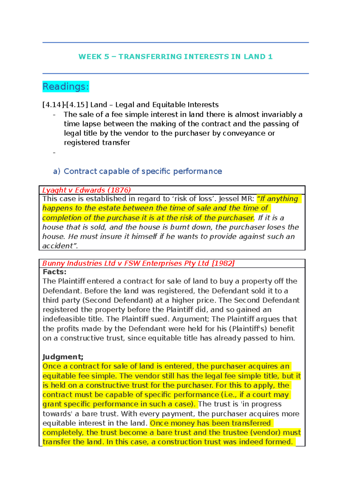 Wk5-prop-notes - this document contains information on readings for ...