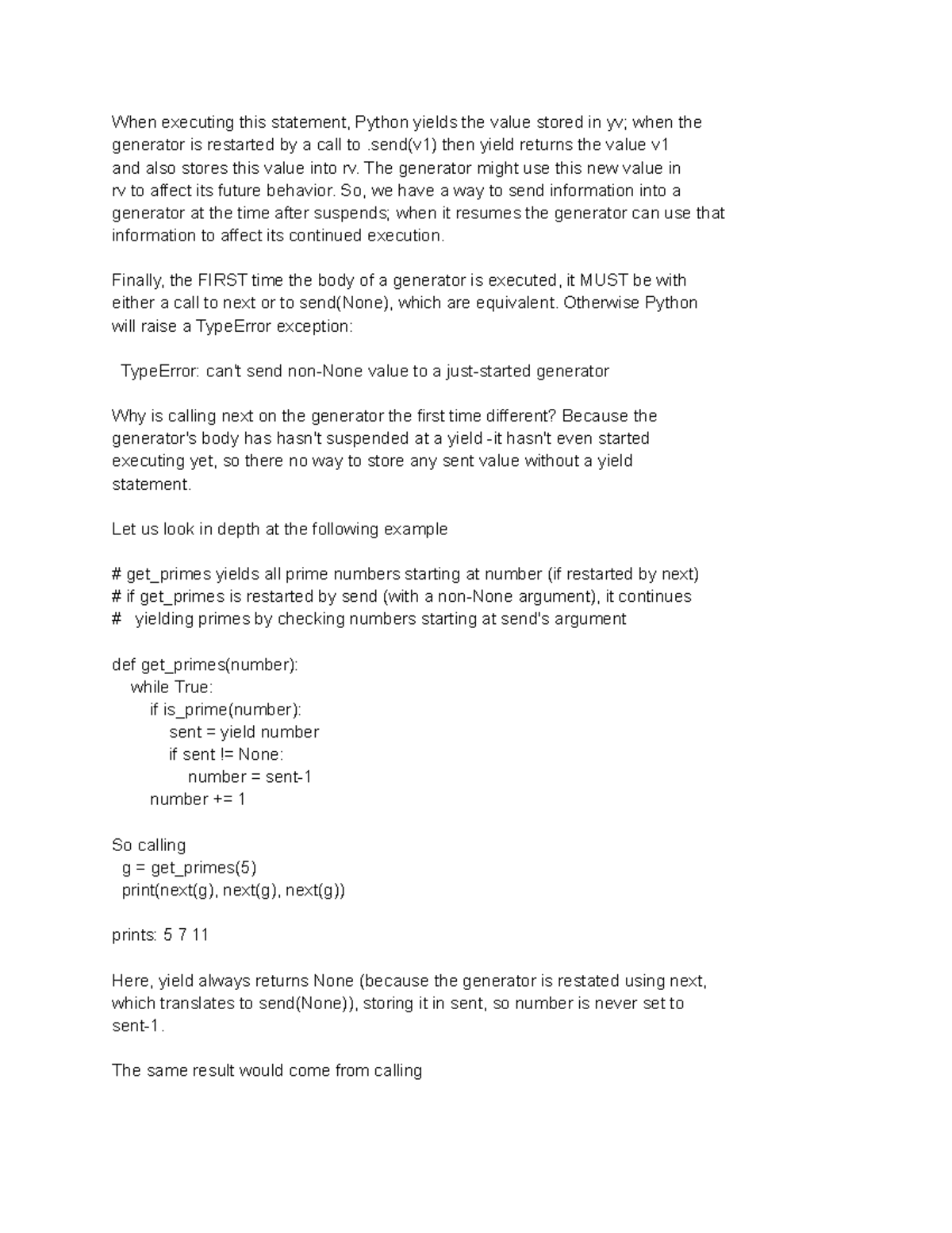 Generator Functions 6 - Lecture Notes - ICS33 - UCI - Studocu