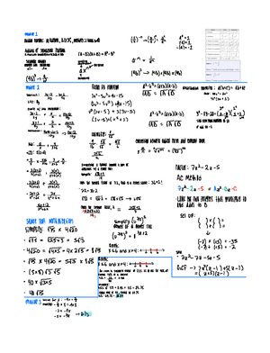 review sheet (exam 1) - Math:1005 - IOWA - Studocu