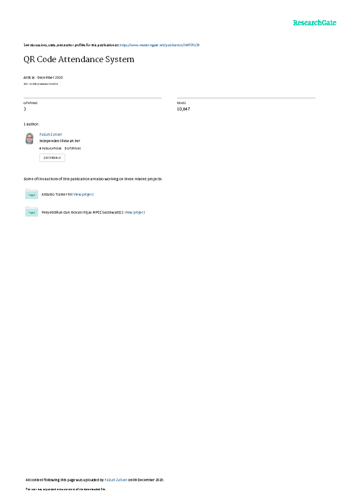 QRcodeattendancesystem - See discussions, stats, and author profiles ...