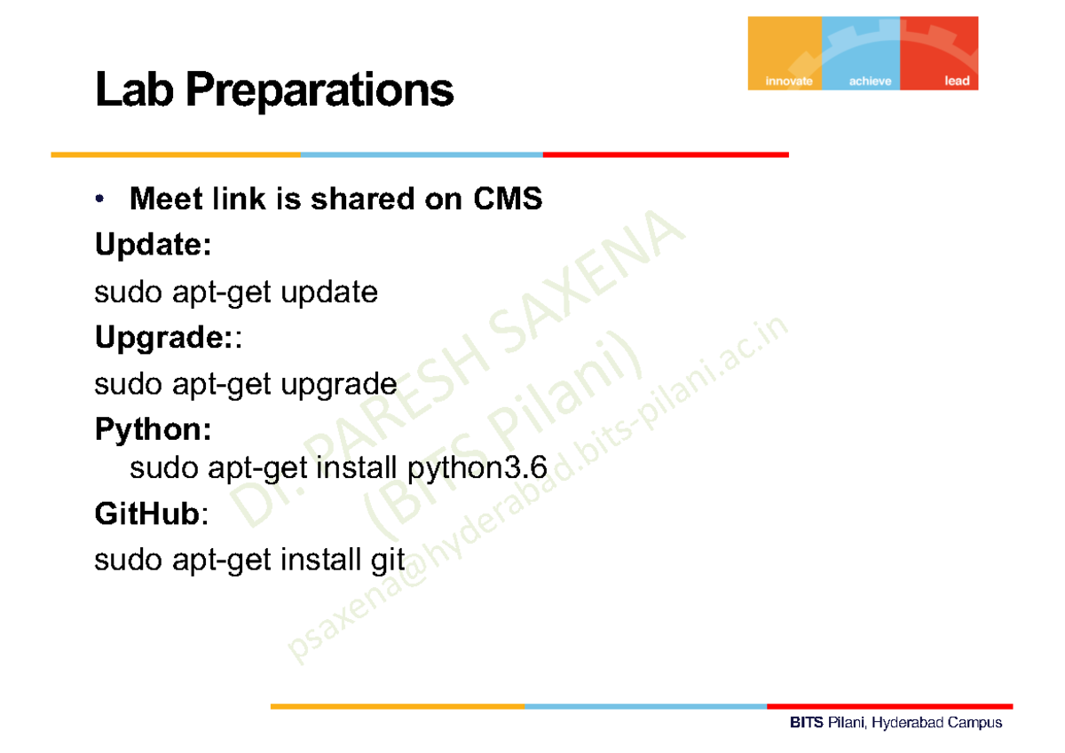ACN Slide 4 - Lecture notes 4 - Dr. PARESH SAXENA(BITS Pilani) psaxena ...