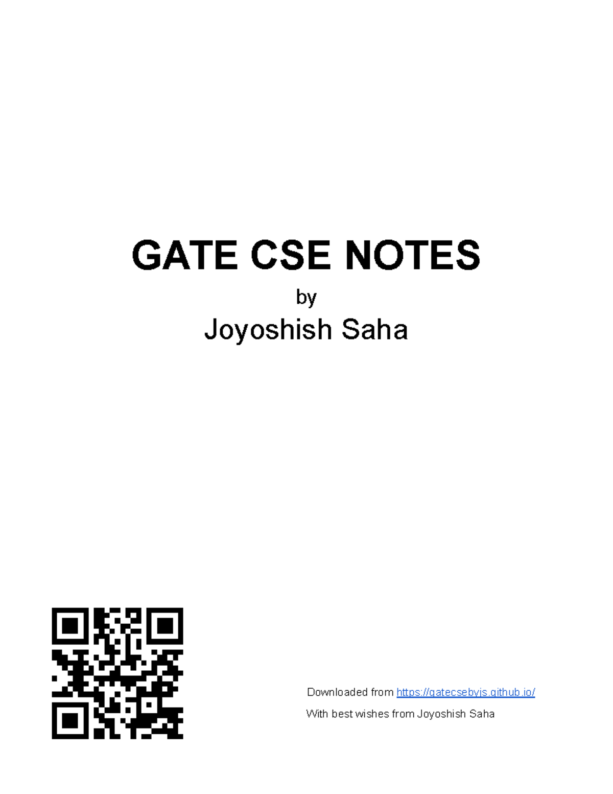 DAA Short NOTE - DAA notes - GATE CSE NOTES by Joyoshish Saha ...