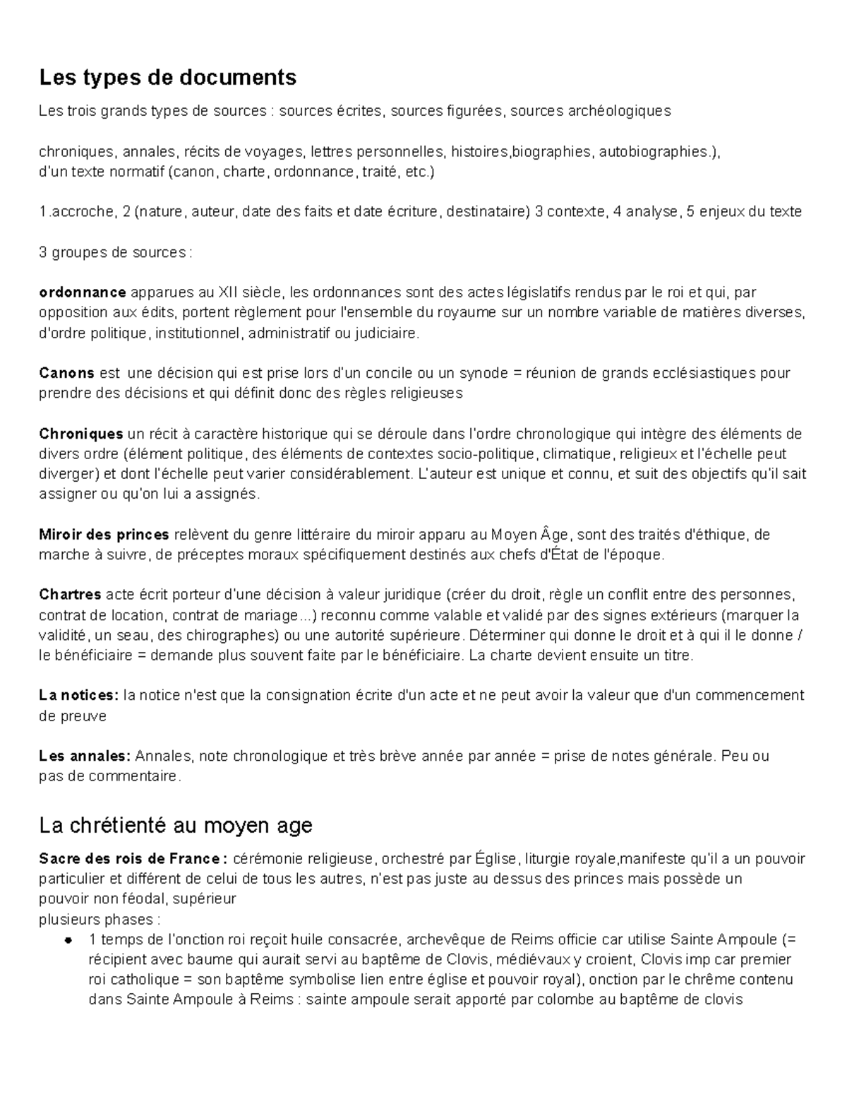 Fiche def - Les types de documents Les trois grands types de sources ...