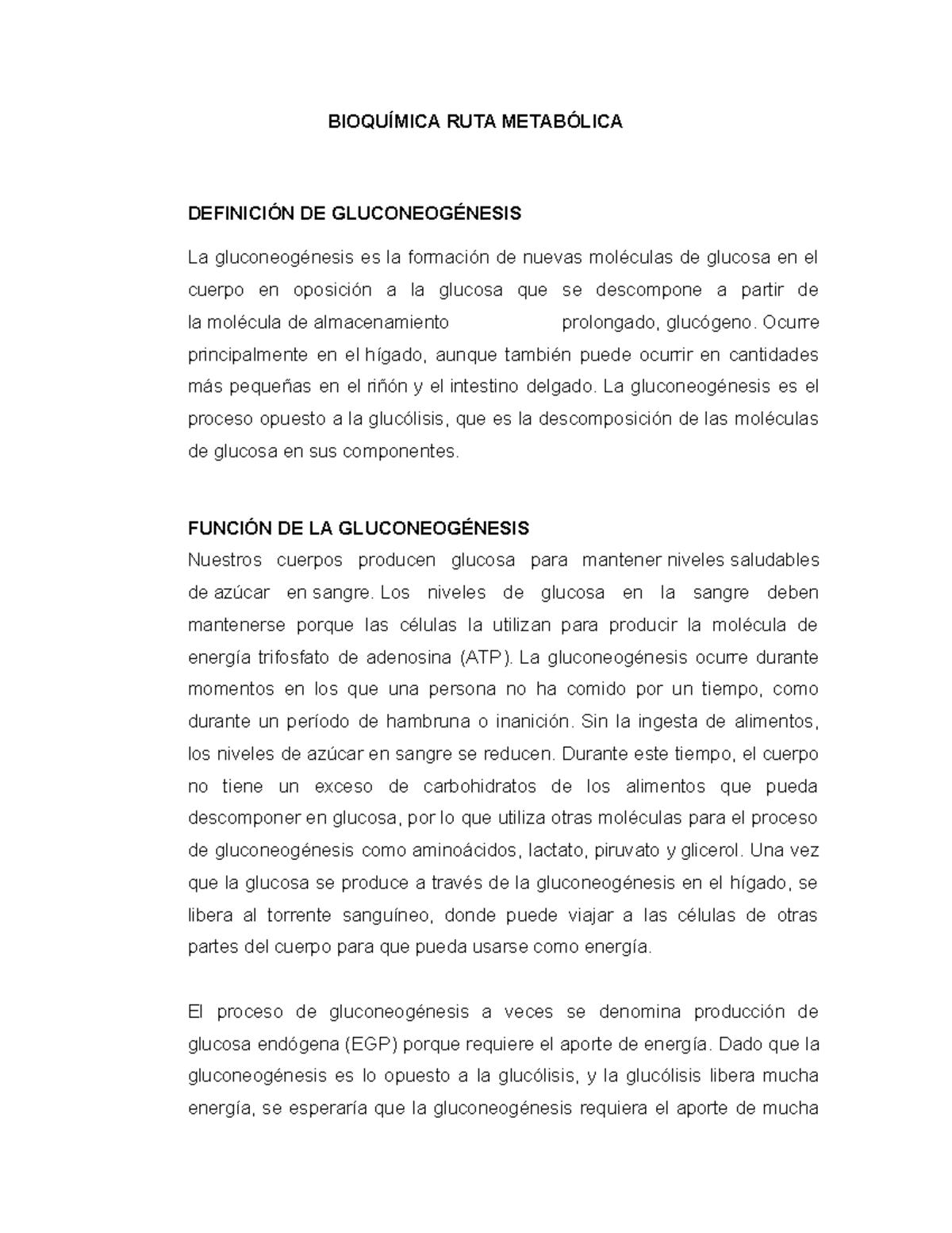 Bioquimica ruta metabolica - BIOQUÍMICA RUTA METABÓLICA DEFINICIÓN DE ...