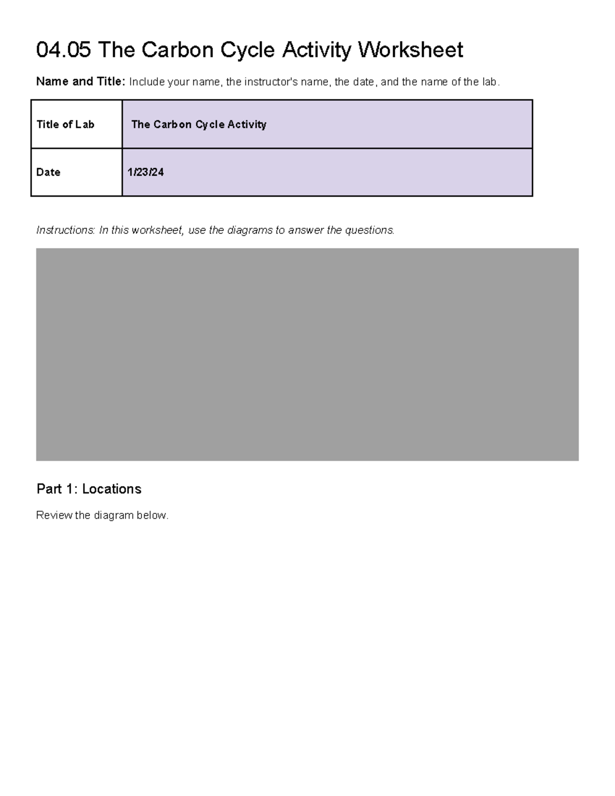 Carbon worksheet - NOT BIOLOGY science 3 flvs flex - 04 The Carbon ...