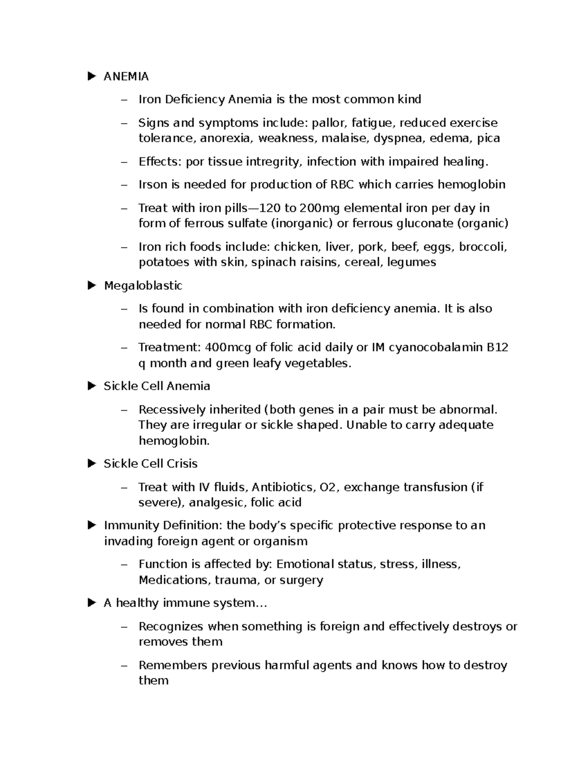 HIV Gout lupus - u ANEMIA - Iron Deficiency Anemia is the most common ...