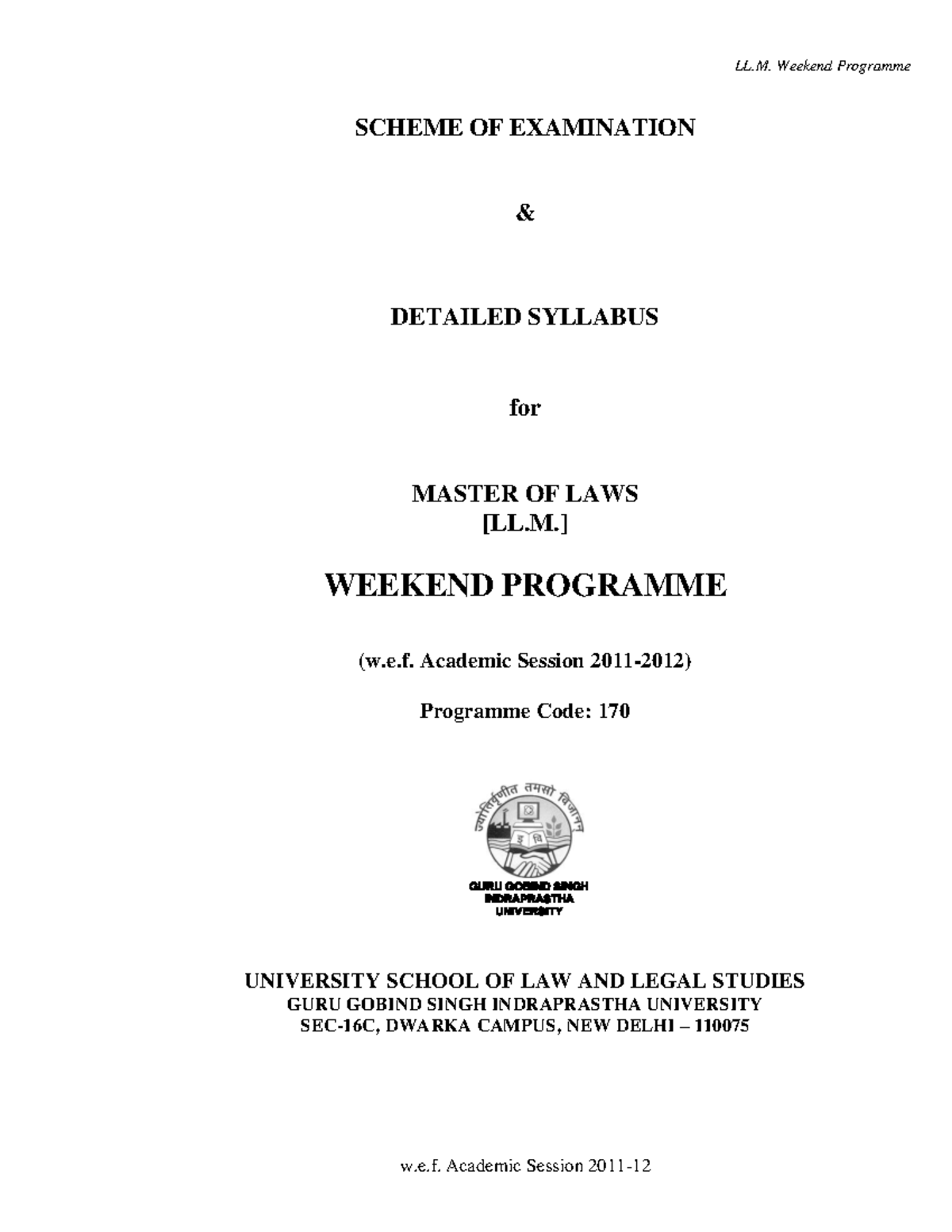 Cyberlaw and Cyber Crime syllabus - SCHEME OF EXAMINATION & DETAILED ...