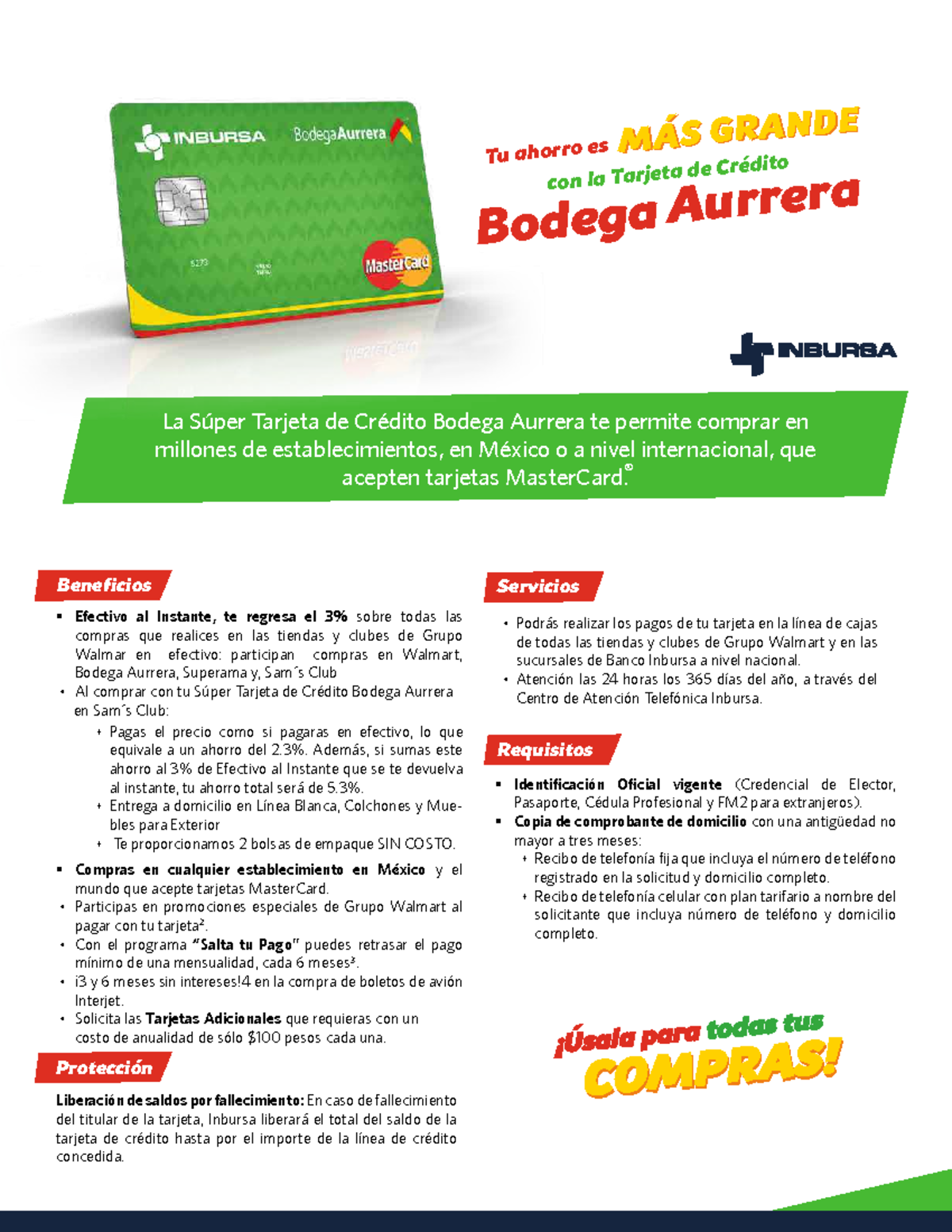 Folleto-bodega-aurrera - La Súper Tarjeta de Crédito Bodega Aurrera te permite comprar en ...