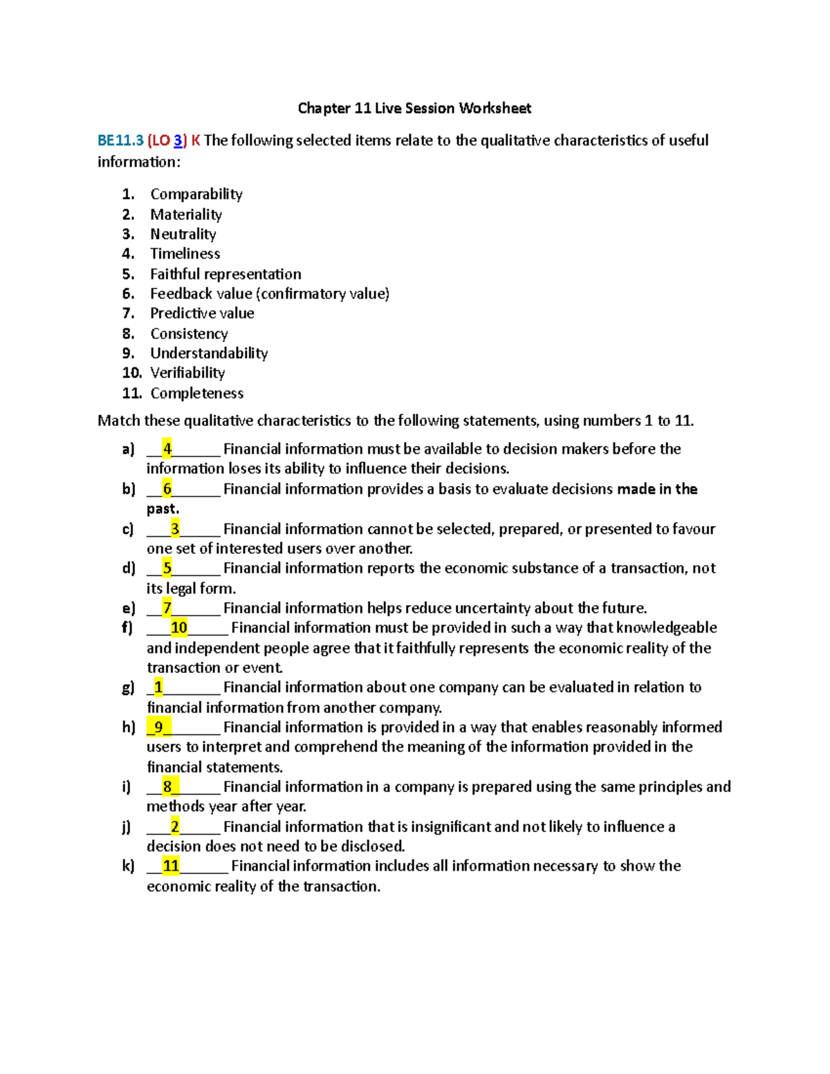 Chapter 11 In Class Worksheet completed - Chapter 11 Live Session ...