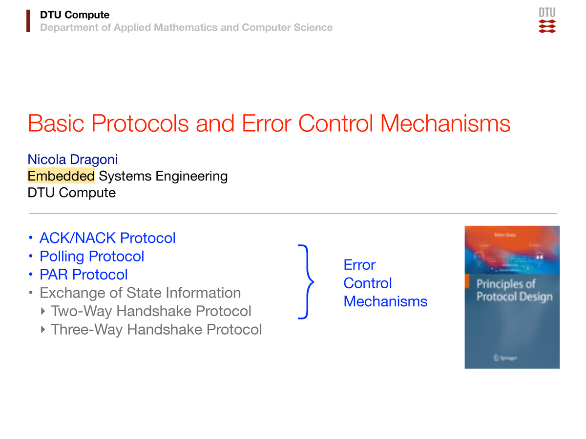 Lecture notes, lectures week 1-13 - Protocols - Distributed Systems ...