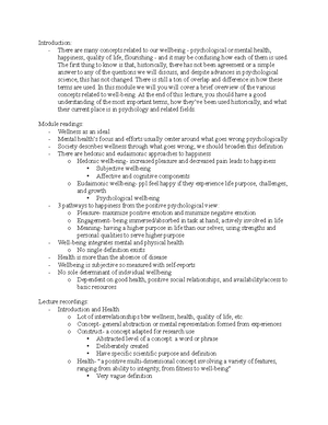 Module 7 notes - Introduction: - In this module, we will cover the ...