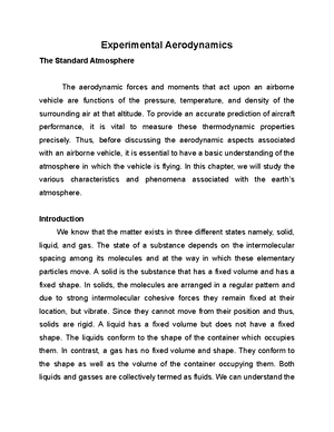 Experimental Aerodynamics Lecture note 8 - Summary of the Lift ...