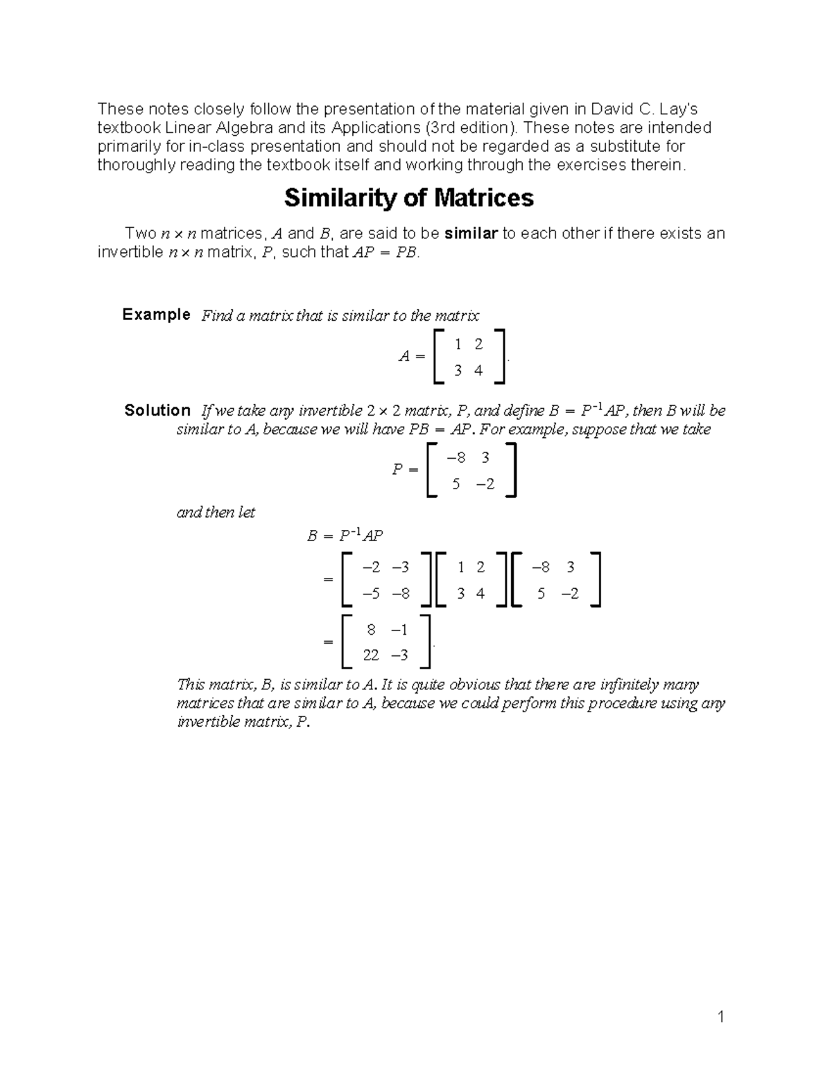 Proof Lecture Notes 13 These Notes Closely Follow The Presentation Of The Material Given In
