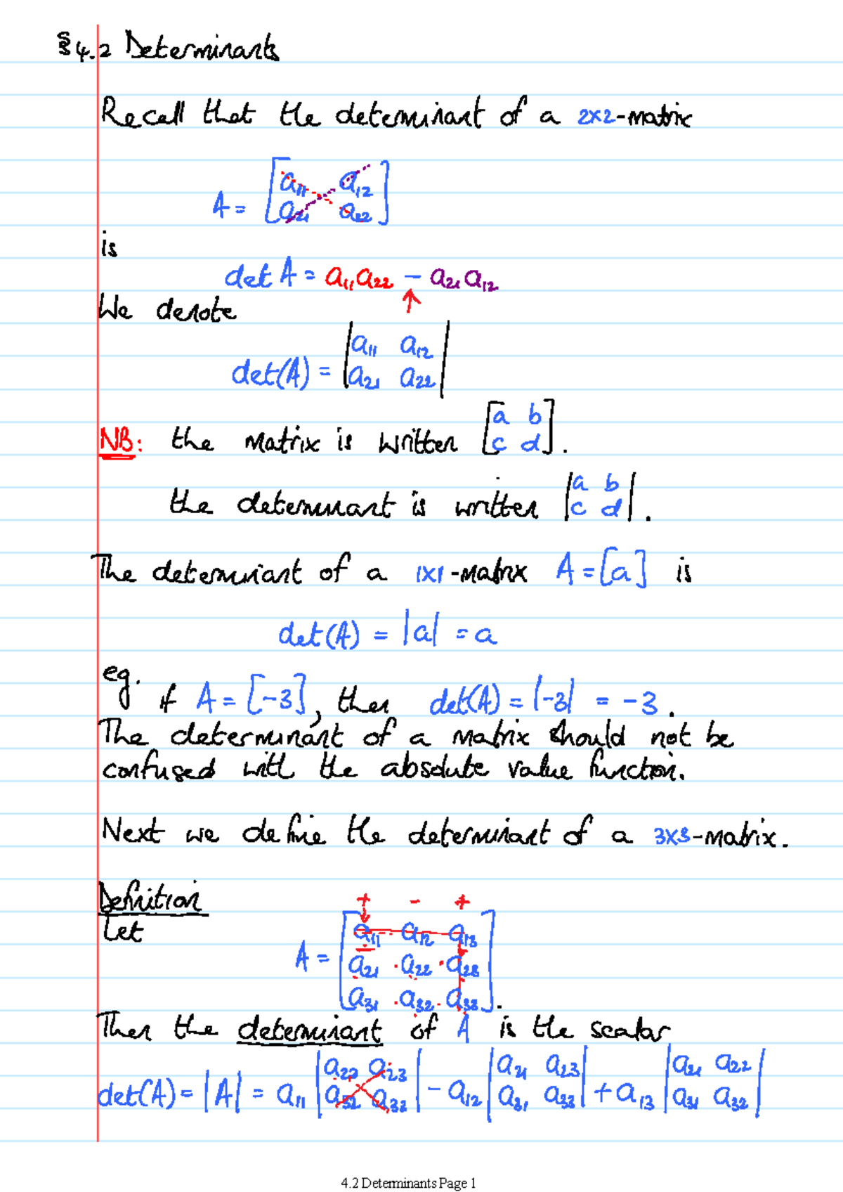 4.2 Determinants - course work - 144 - Studocu