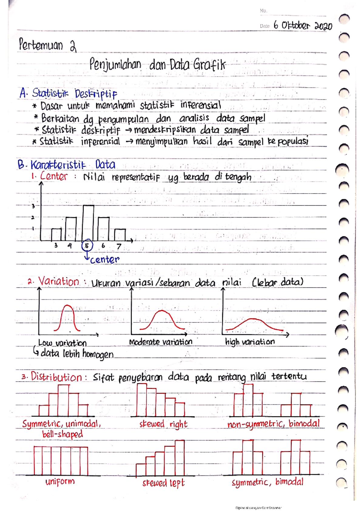 Statistika 2 - Penjumlahan dan Data Grafik - Statistik Lanjutan - Studocu
