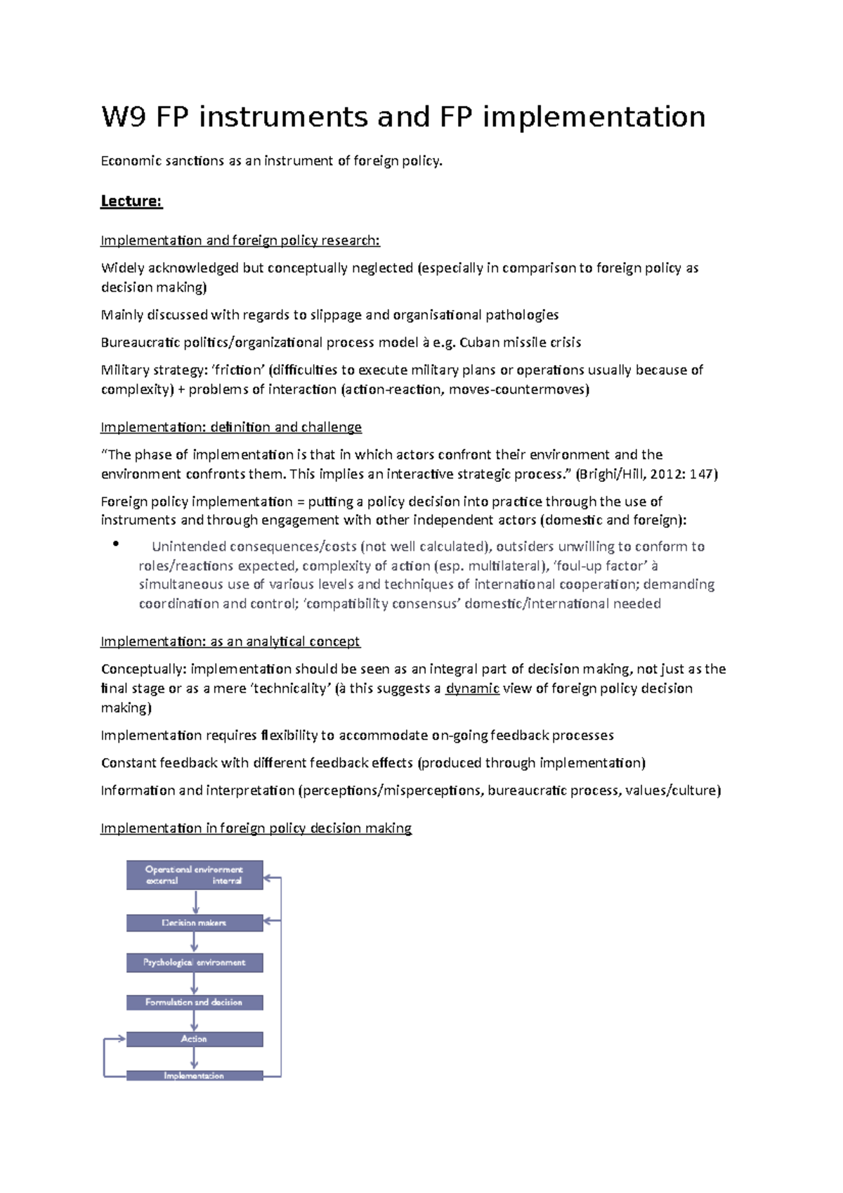 W9 FP instruments and FP implementation - W9 FP instruments and FP ...