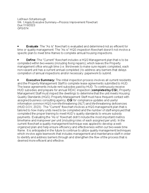 [Solved] Step 1 Process Evaluation Evaluate your process using 1 of the - Creating Value Through ...