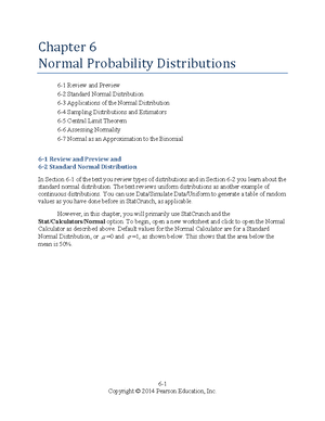 Statistics CH9 - ch 9 - 9- Chapter 9 Inferences from Two Samples 9-1 ...