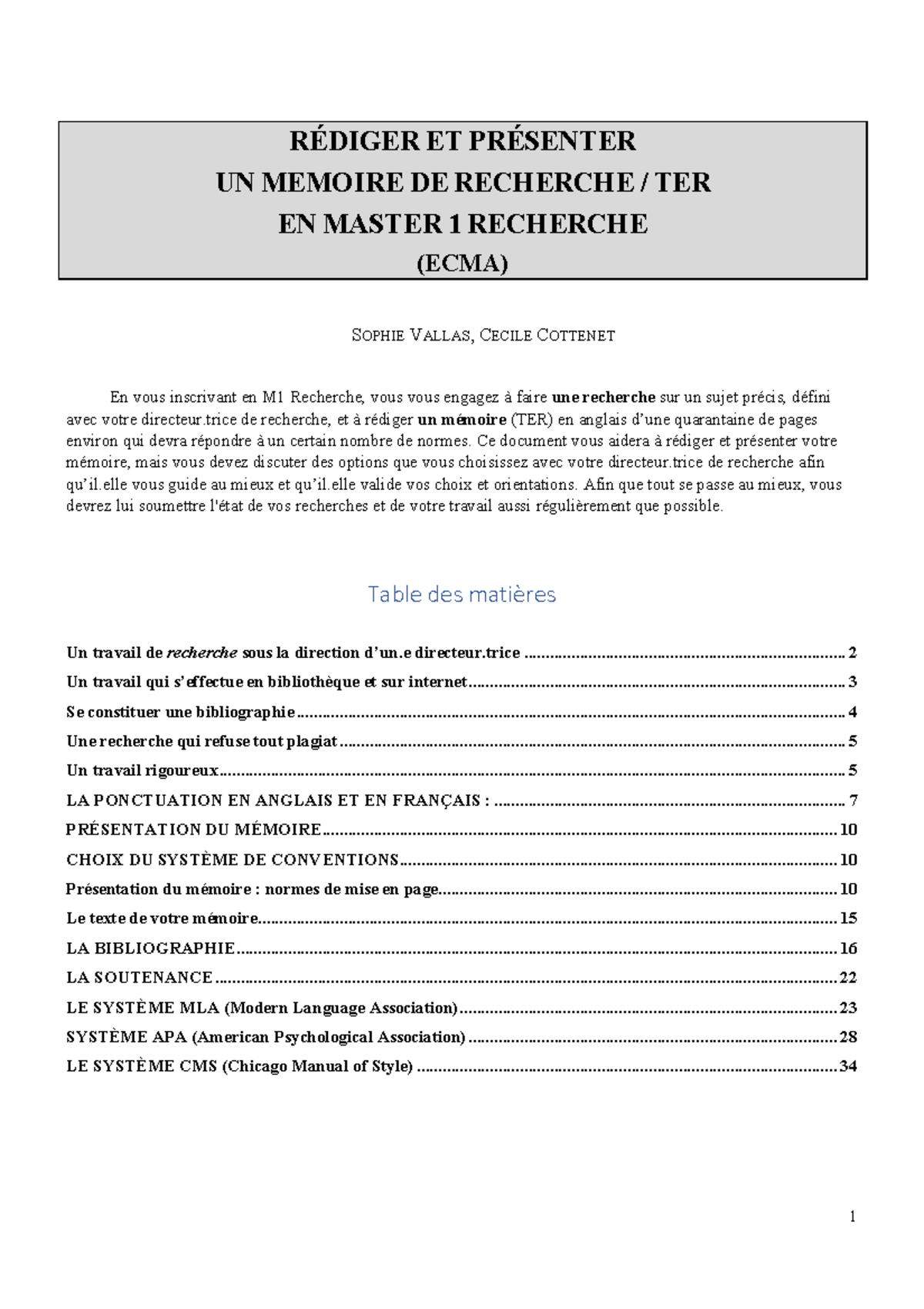 M1- Vademecum- Redaction-TER rev-sept-2019 - R.. ET PR.. UN MEMOIRE DE ...