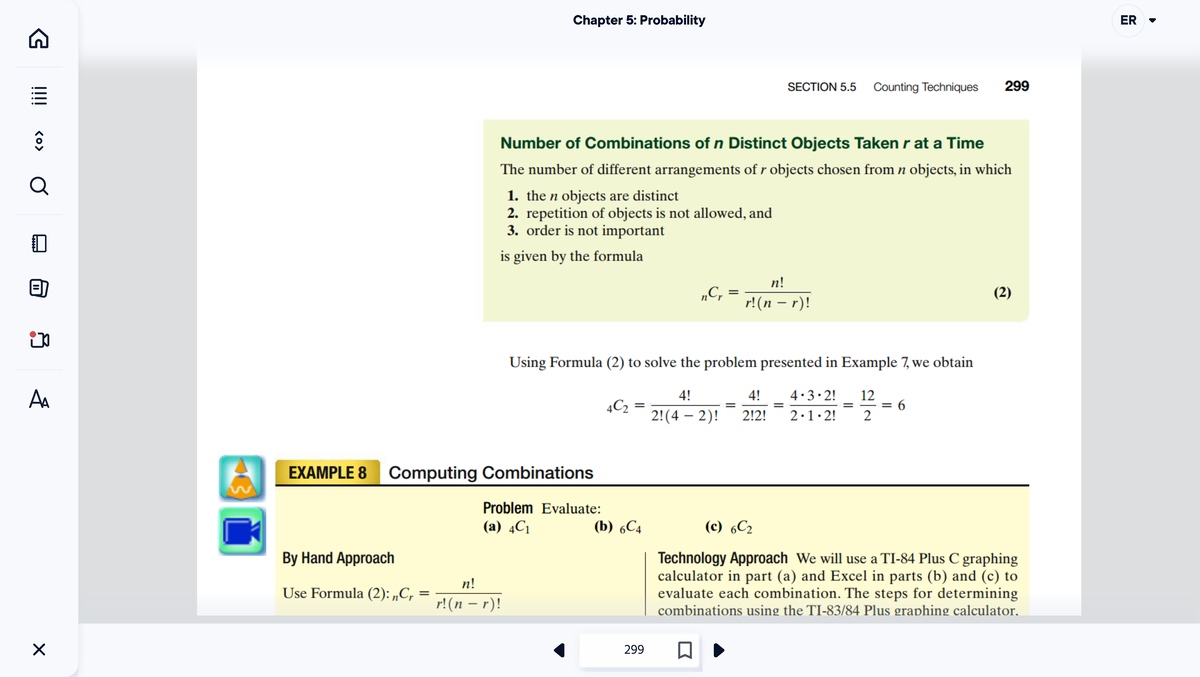 Mpage 299 - Page 299 - MATH 235 - 299 Chapter 5: Probability ER - Studocu
